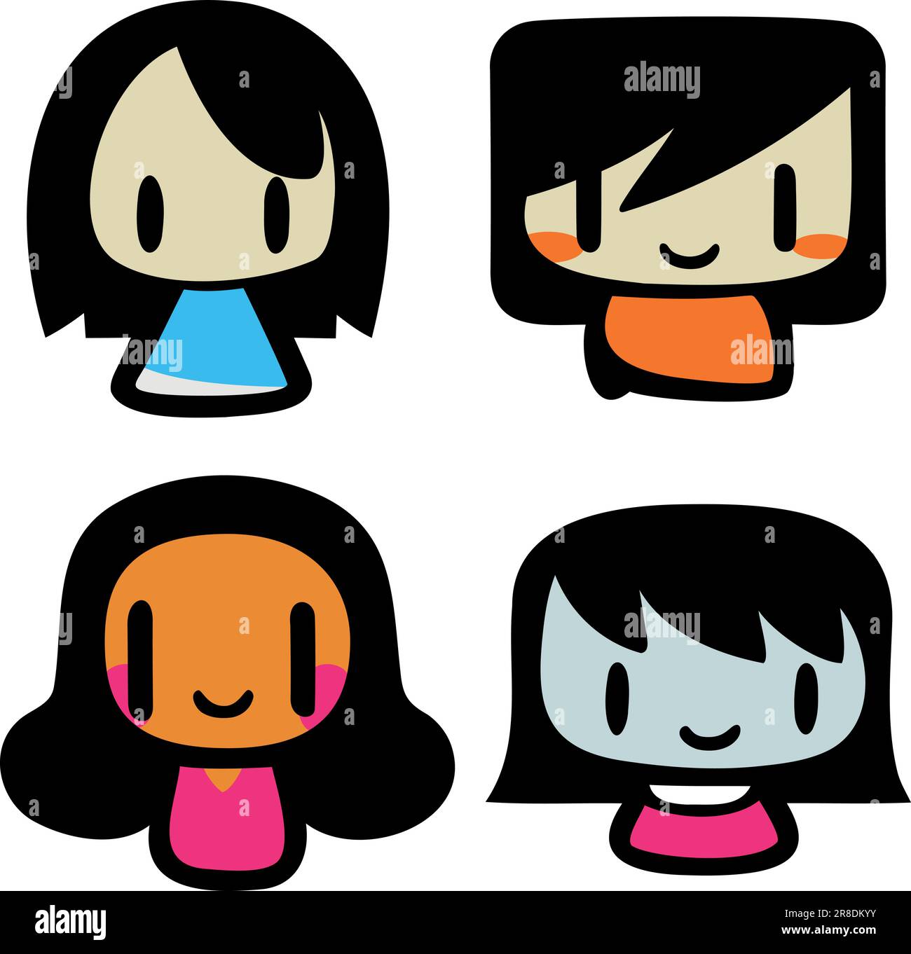 Feminine cheerful Stock Vector Images - Alamy