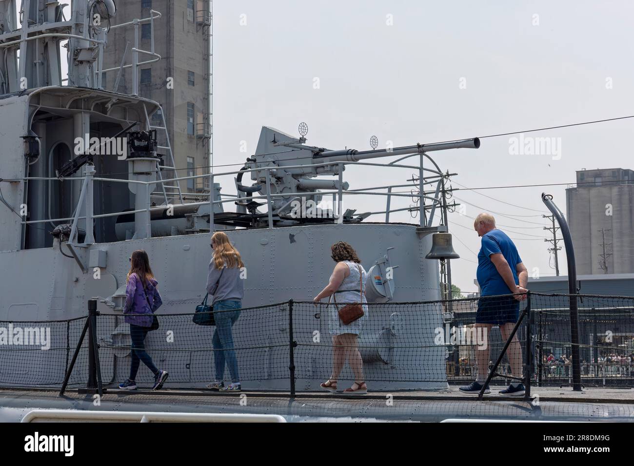 Manitowoc, WI USA Jun 19 2023: Maritime museum, part of which is a ...