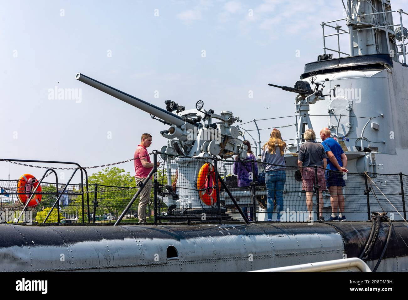 Manitowoc, WI USA Jun 19 2023: Maritime museum, part of which is a ...