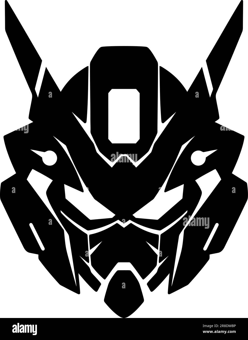 Robot mask icon Stock Vector Images - Alamy