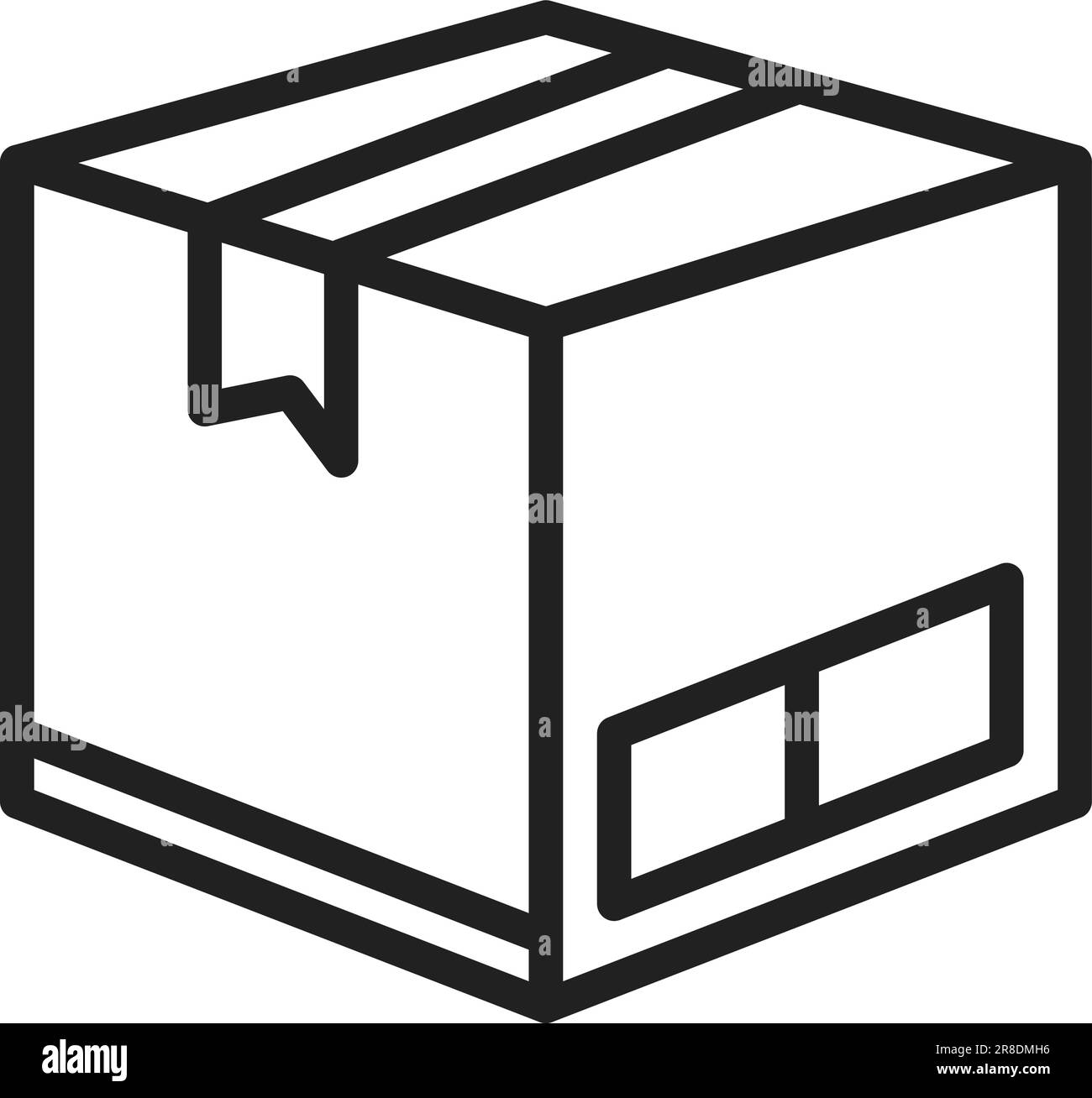 Cardboard shipping box Black and White Stock Photos & Images - Alamy