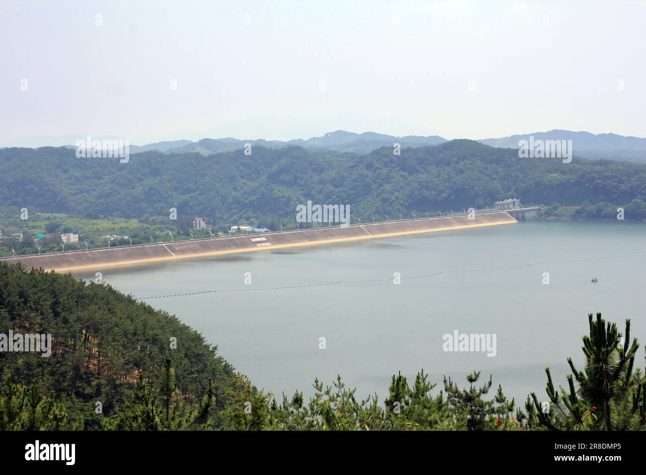 View of the observatory of Jinyang Lake, Jinju-si, Korea, Lakeside ...