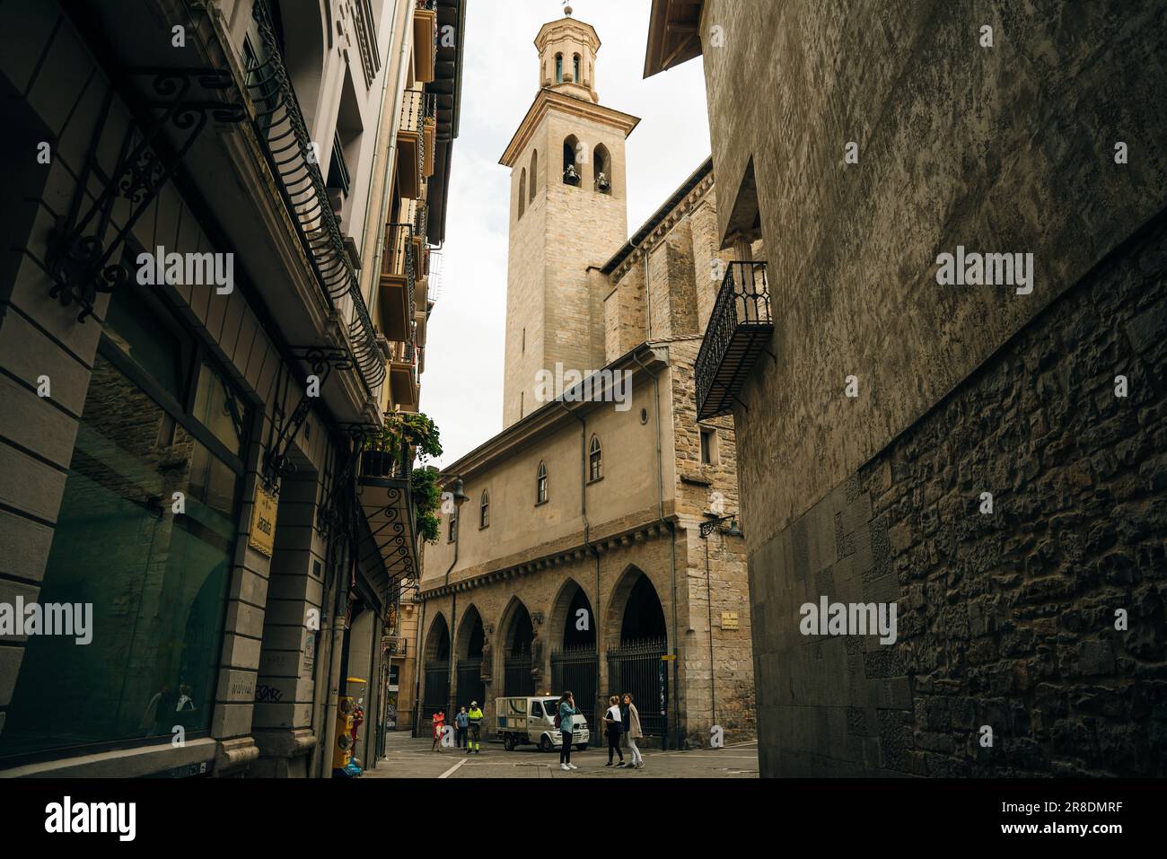 Pamplona, Spain - August 2022 St. Nicholas Church . High quality photo ...