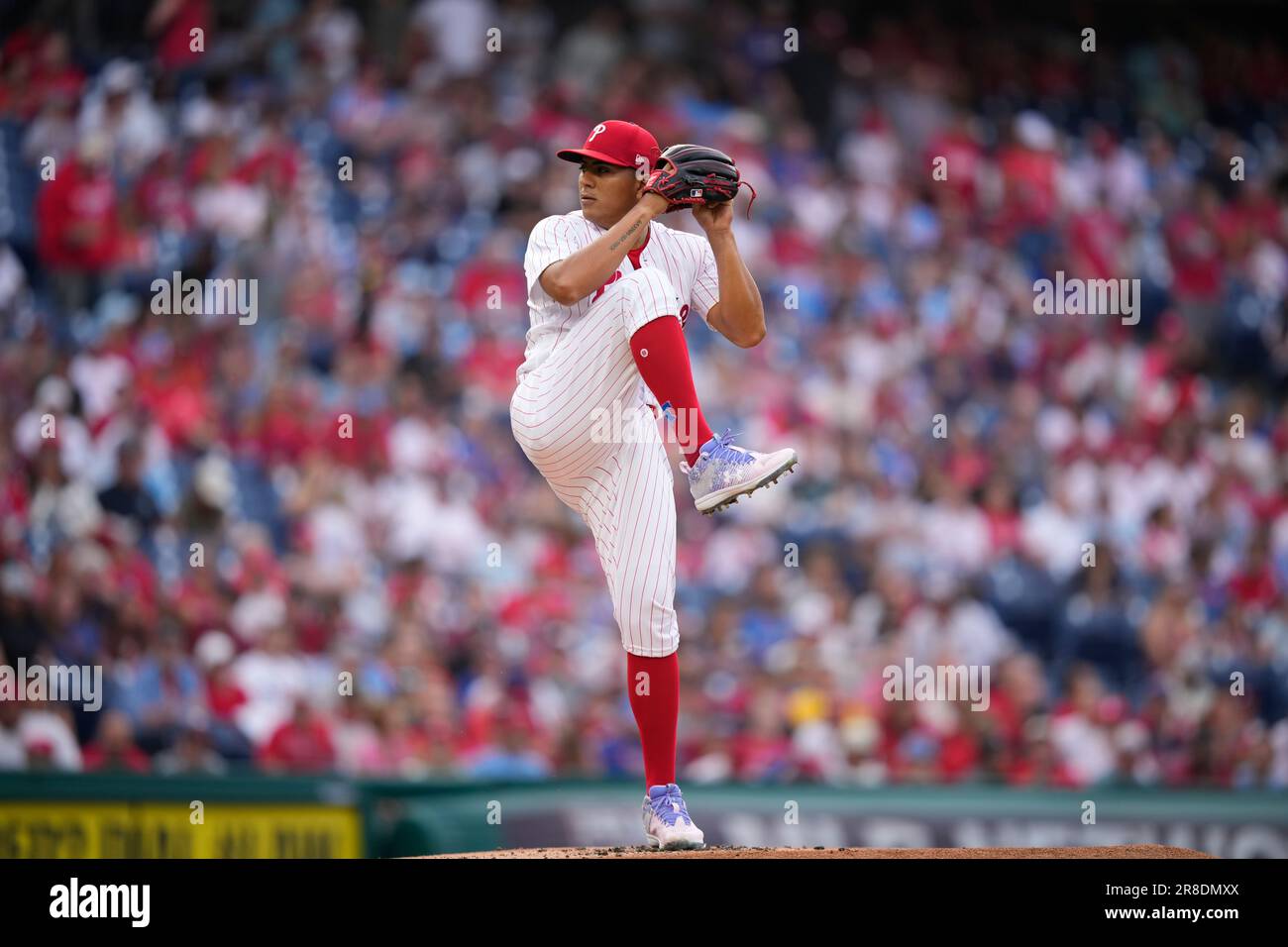 Philadelphia Phillies' Ranger Suarez plays during a baseball game ...