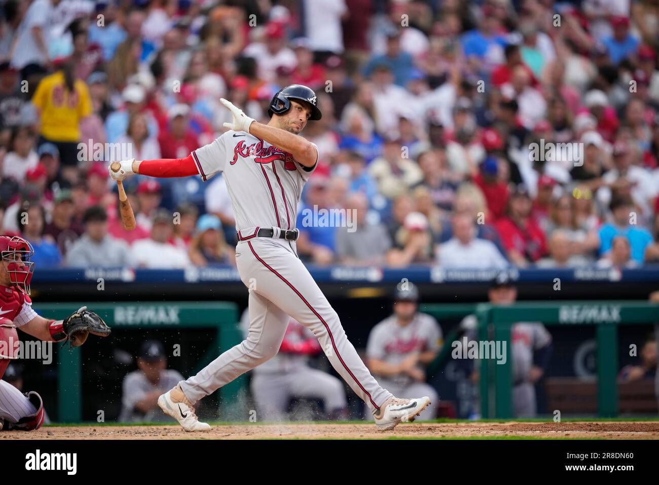 Atlanta Braves' Matt Olson plays during a baseball game, Tuesday, June ...