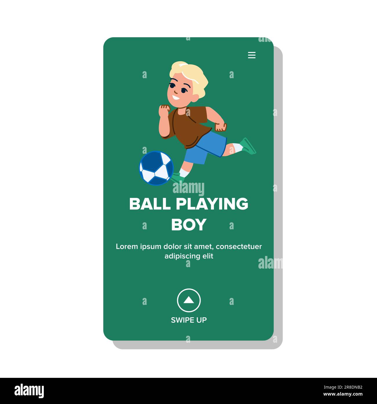 ball playing boy vector Stock Vector Image & Art - Alamy