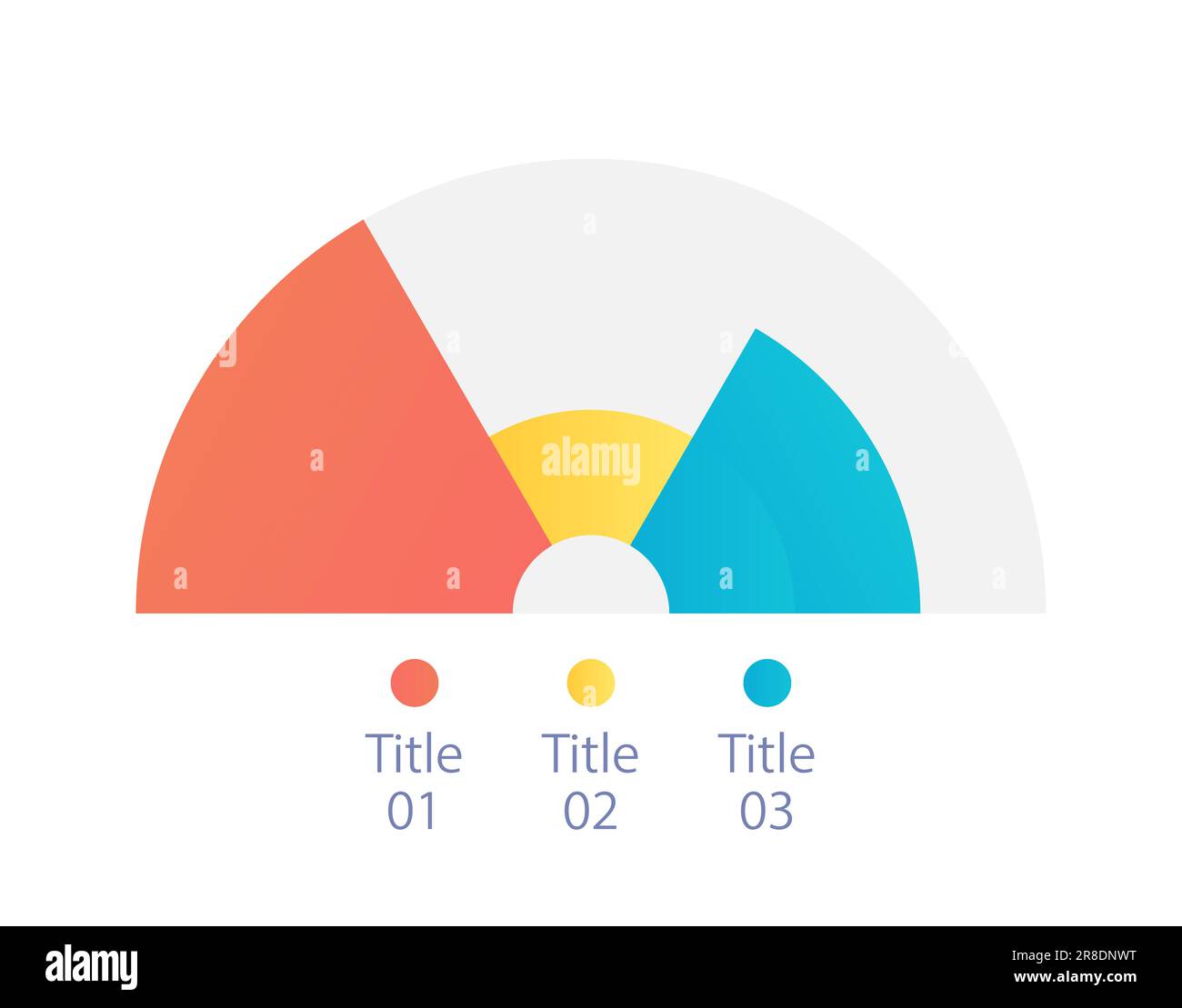 Arch infographic chart design template with three sections Stock Vector ...