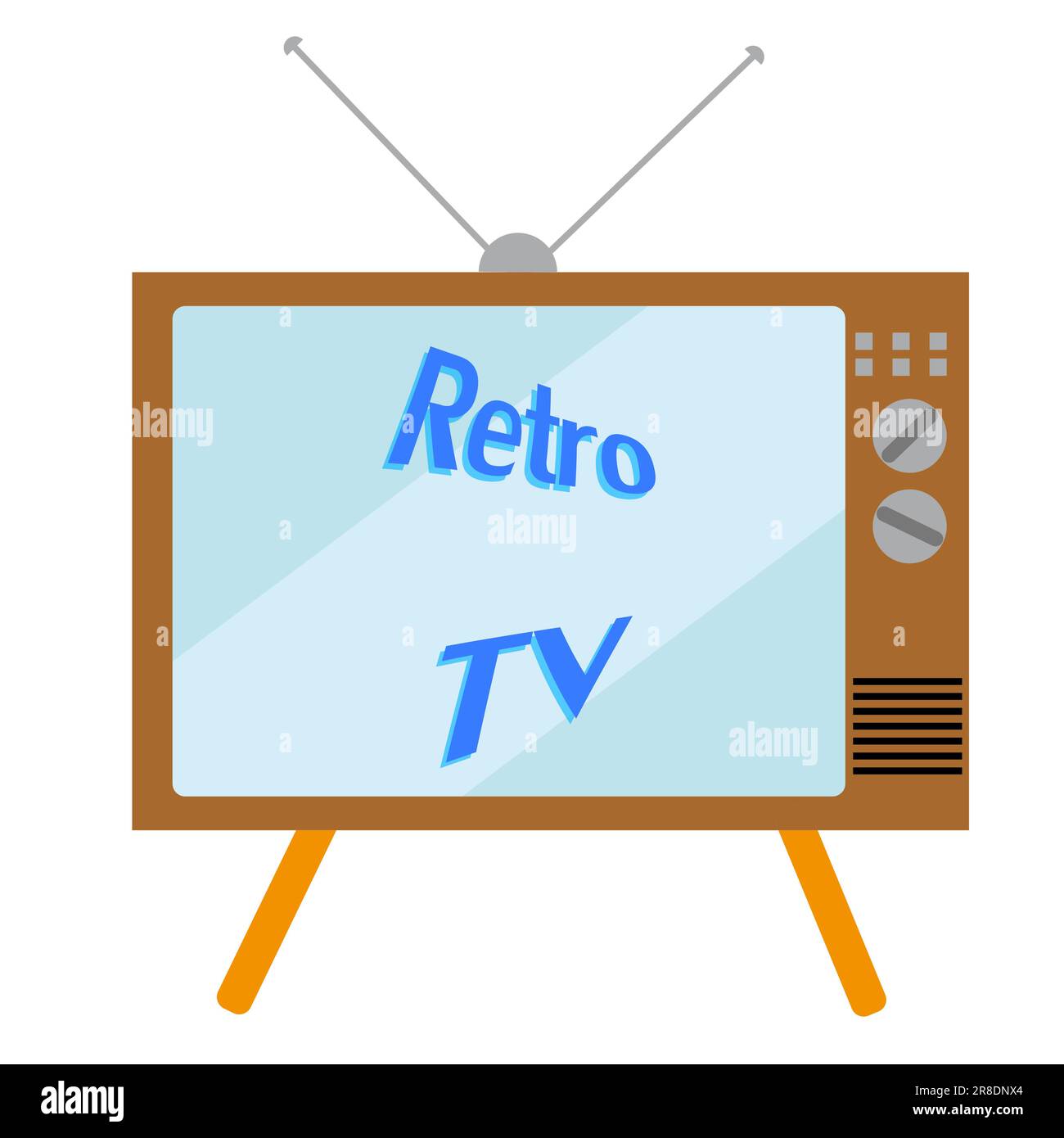 Old retro antique hipster vintage picture tube with a convex screen of ...