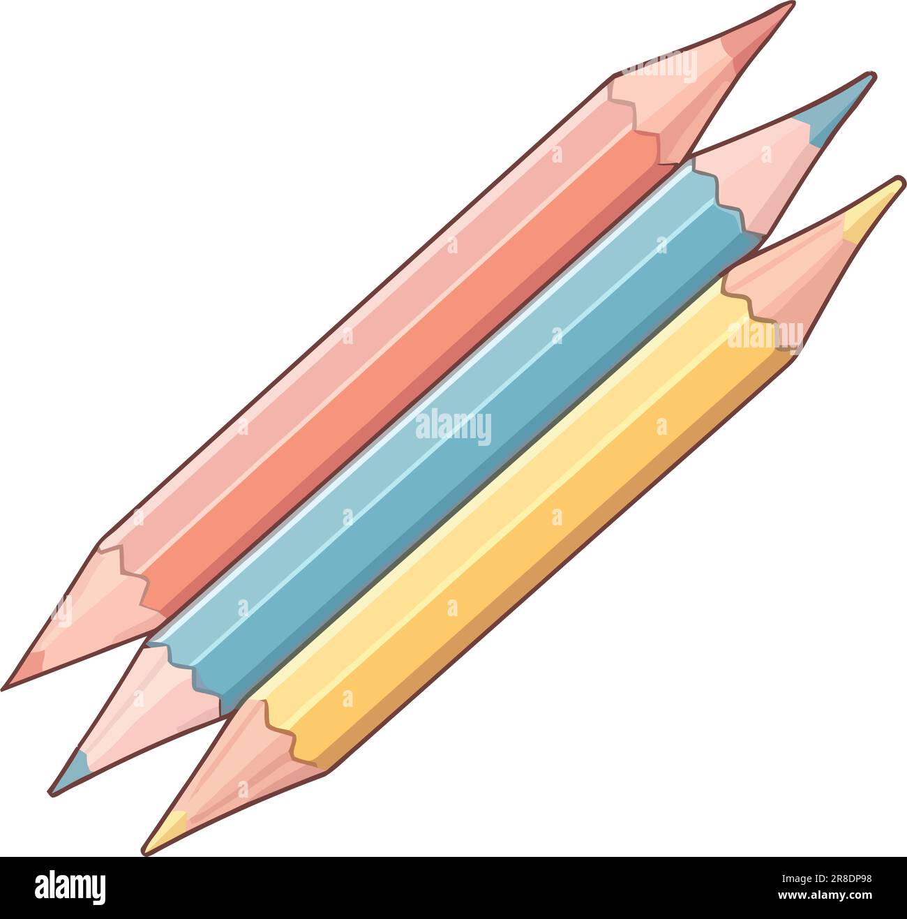 Color pencils create a spectrum of creativity Stock Vector Image & Art ...