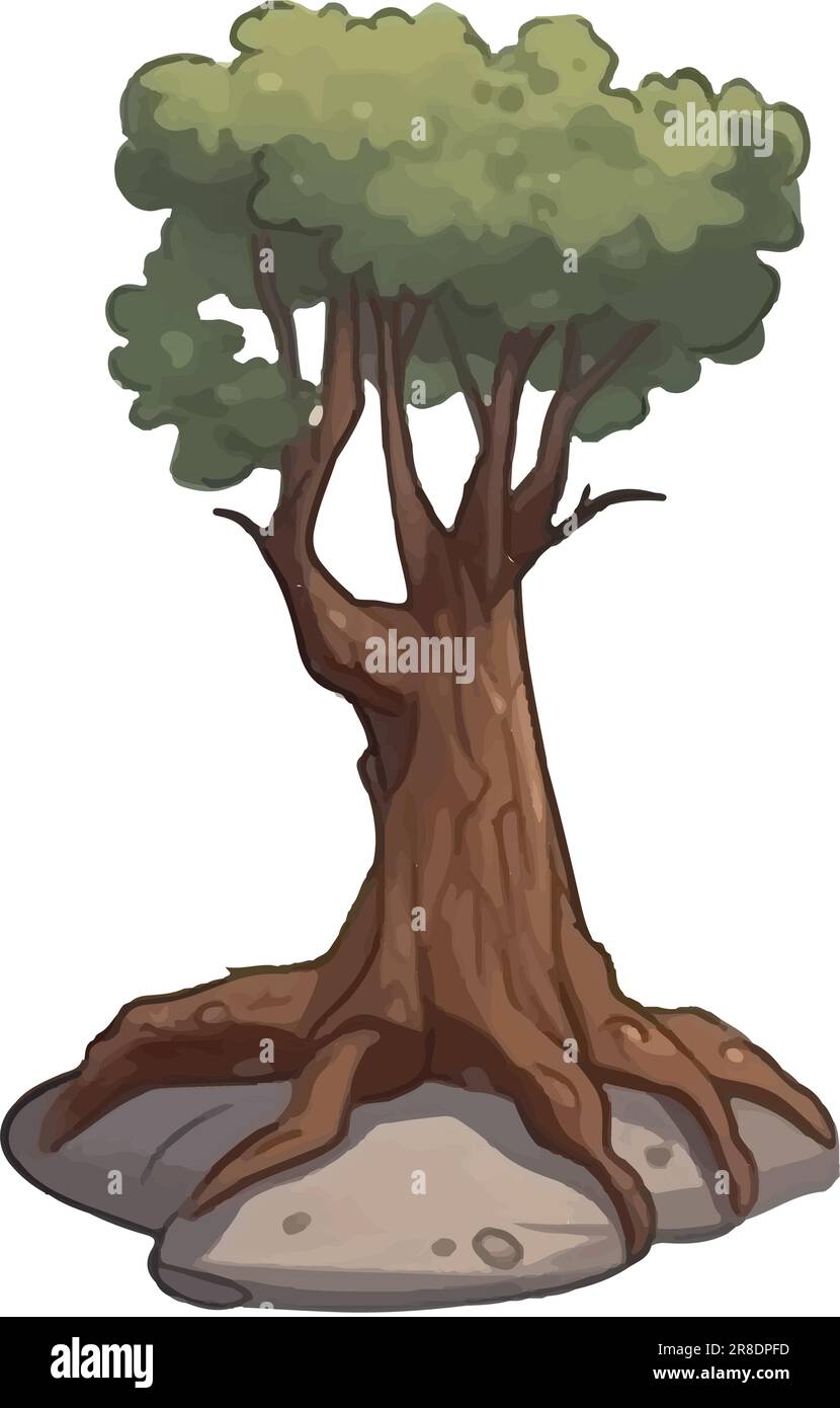 Green tree growth symbolizes nature organic Stock Vector Image & Art ...