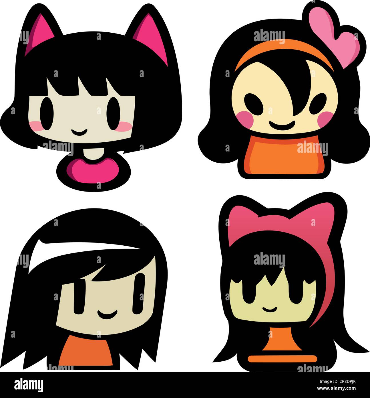 Feminine cheerful Stock Vector Images - Alamy