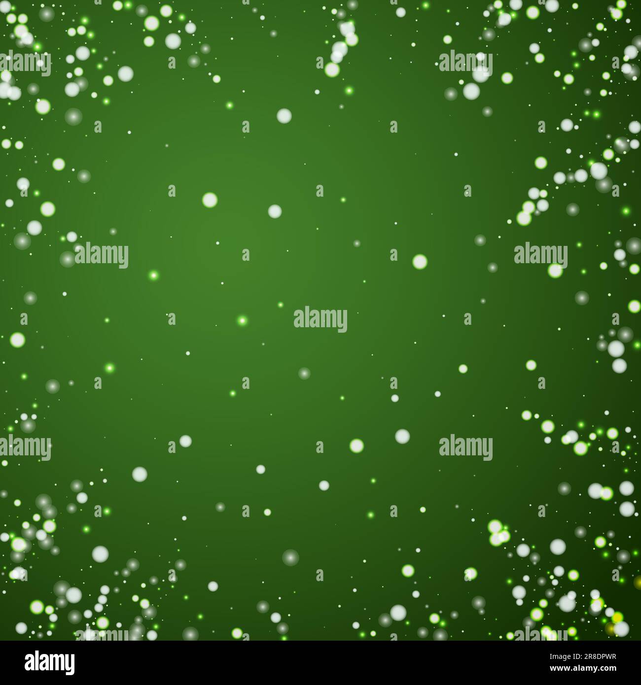Snowy christmas background. Subtle flying snow flakes and stars on ...