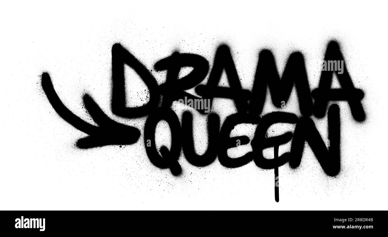 Drama queen text Stock Vector Images - Alamy