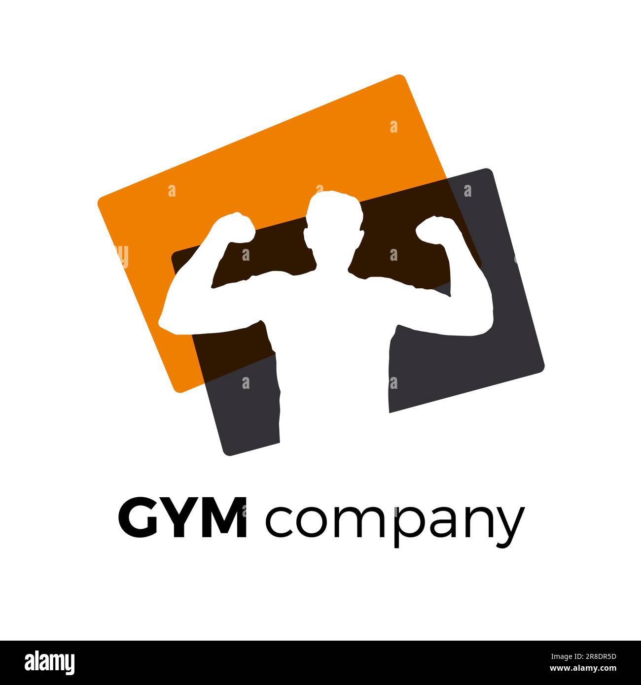 Powerful man logo hi-res stock photography and images - Alamy