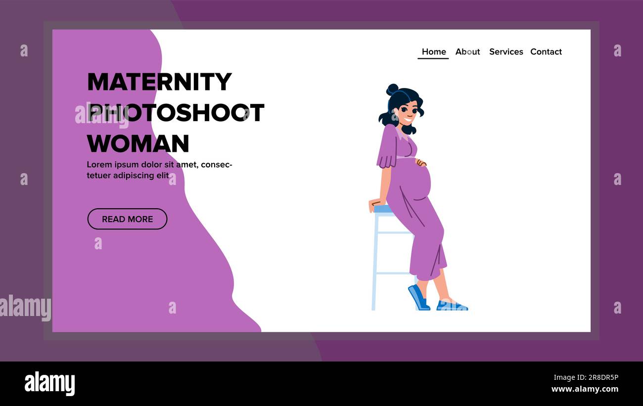 maternity photoshoot woman vector Stock Vector Image & Art - Alamy