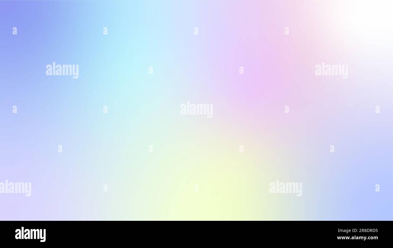 Holographic gradient vector pastel color palette background 16x9 Stock ...