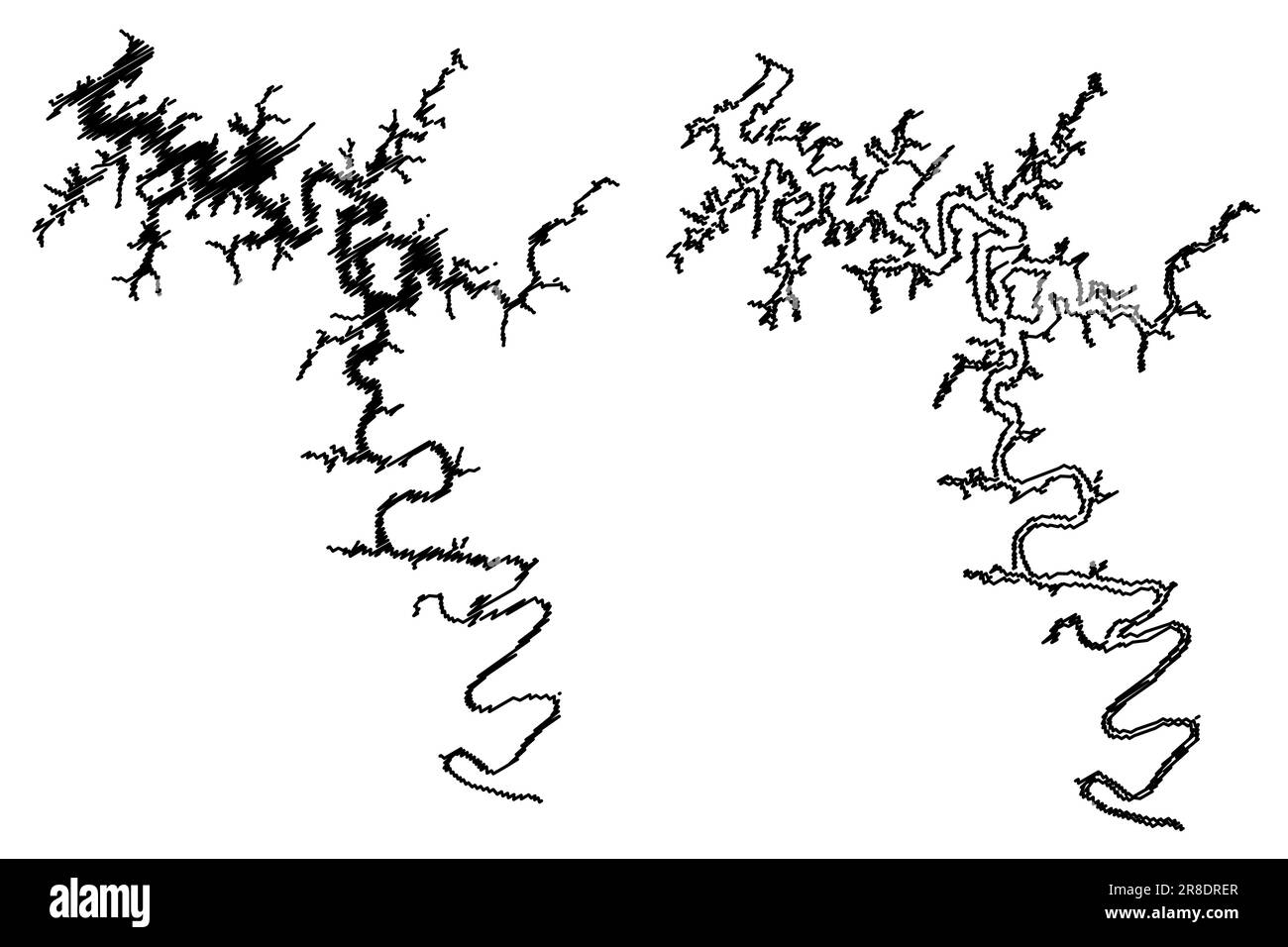 Lake Center Hill Reservoir (United States of America, North America, us ...