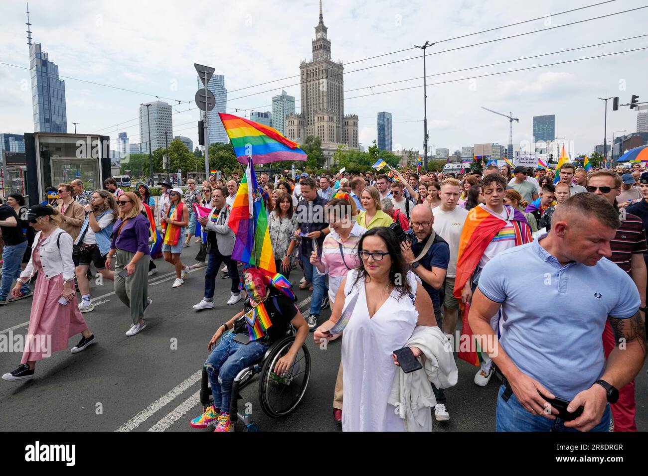 People take part in Poland's yearly Pride parade, known as the Equality ...