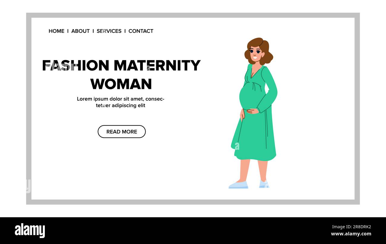 fashion maternity woman vector Stock Vector Image & Art - Alamy