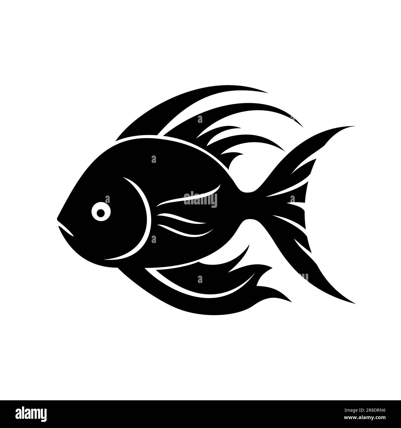 Fish icon. Black silhouette of fish. Vector illustration Stock Vector Image & Art - Alamy