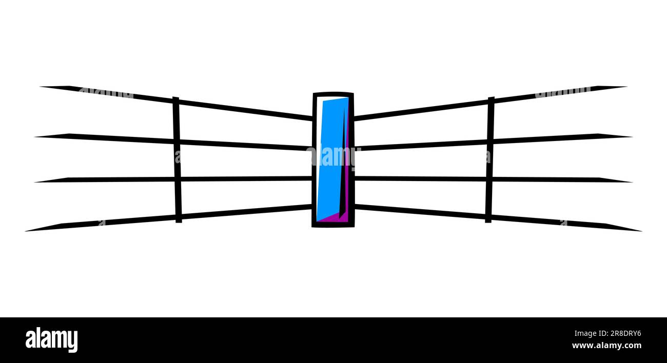 Boxing Ring Illustration Box Club Item Sport Object In Cartoon Style