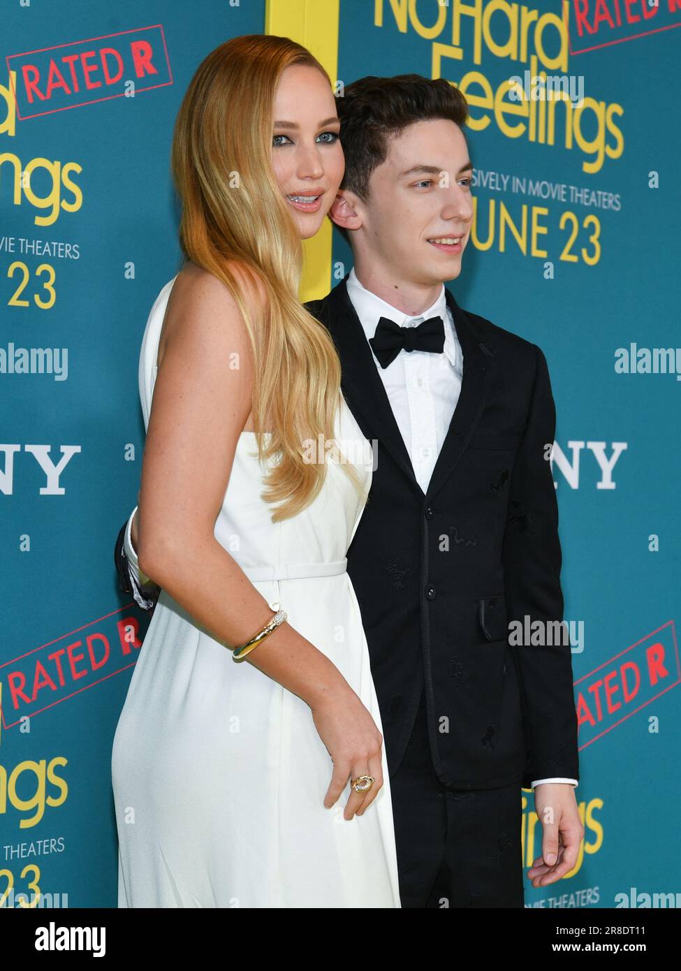 Jennifer Lawrence and Andrew Feldman attend Sony Pictures' "No Hard ...