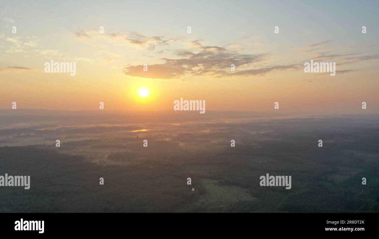 Beautiful aerial view of Hin Sam Wan, Three Whale Rock in Northeast ...
