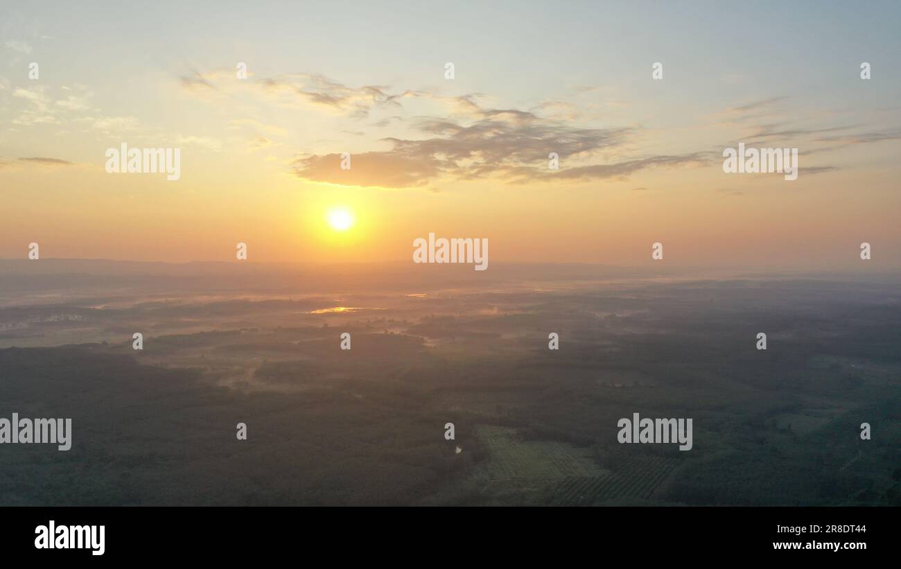 Beautiful aerial view of Hin Sam Wan, Three Whale Rock in Northeast ...