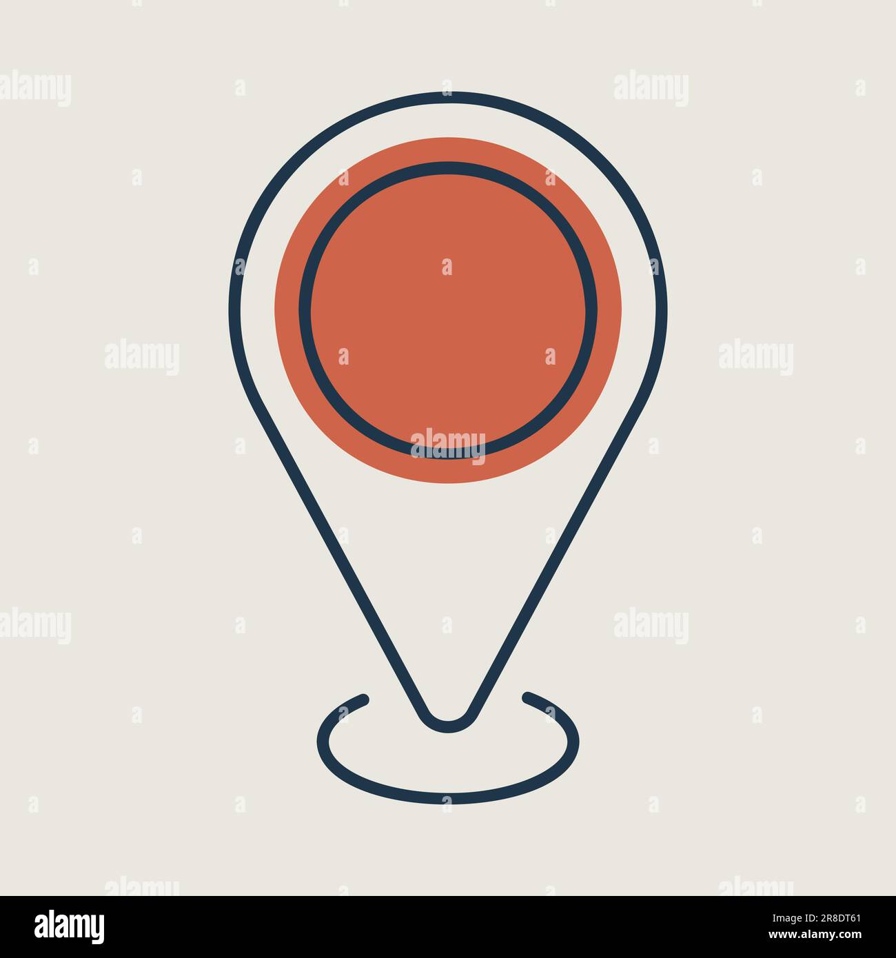 Pin map isolated icon. Map pointer. Map markers. GPS location symbol. Navigation sign. Graph ...