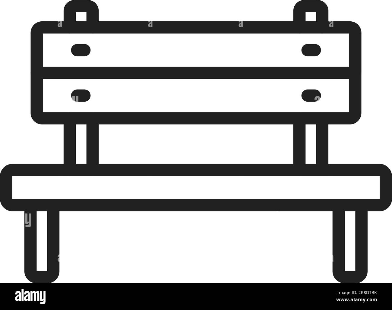 Tree and park bench Cut Out Stock Images & Pictures - Alamy