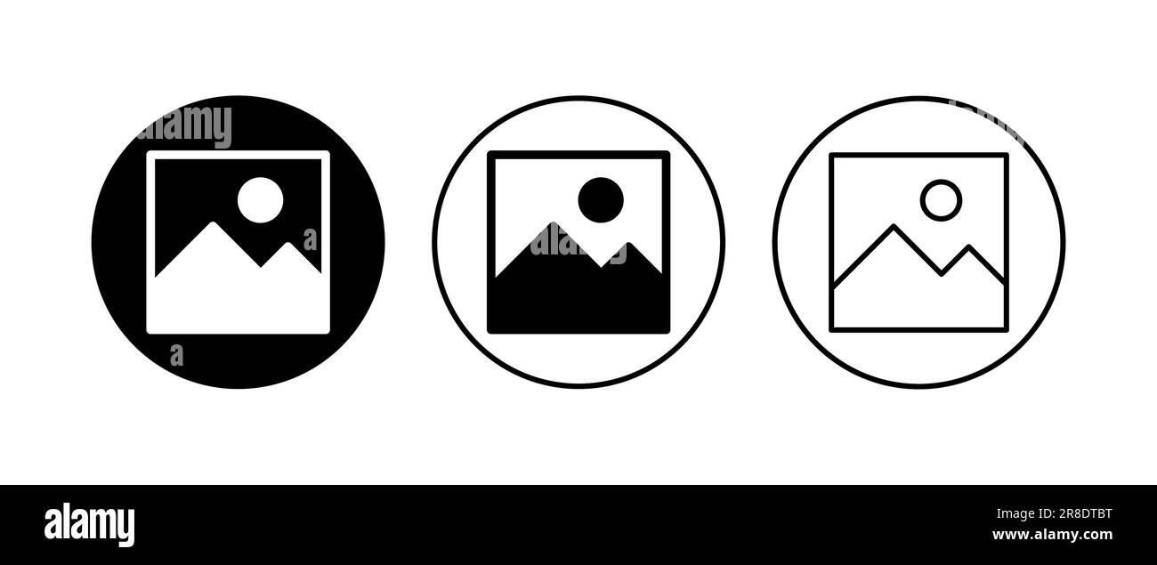 Picture icon set. photo gallery icon symbol Stock Vector Image & Art ...
