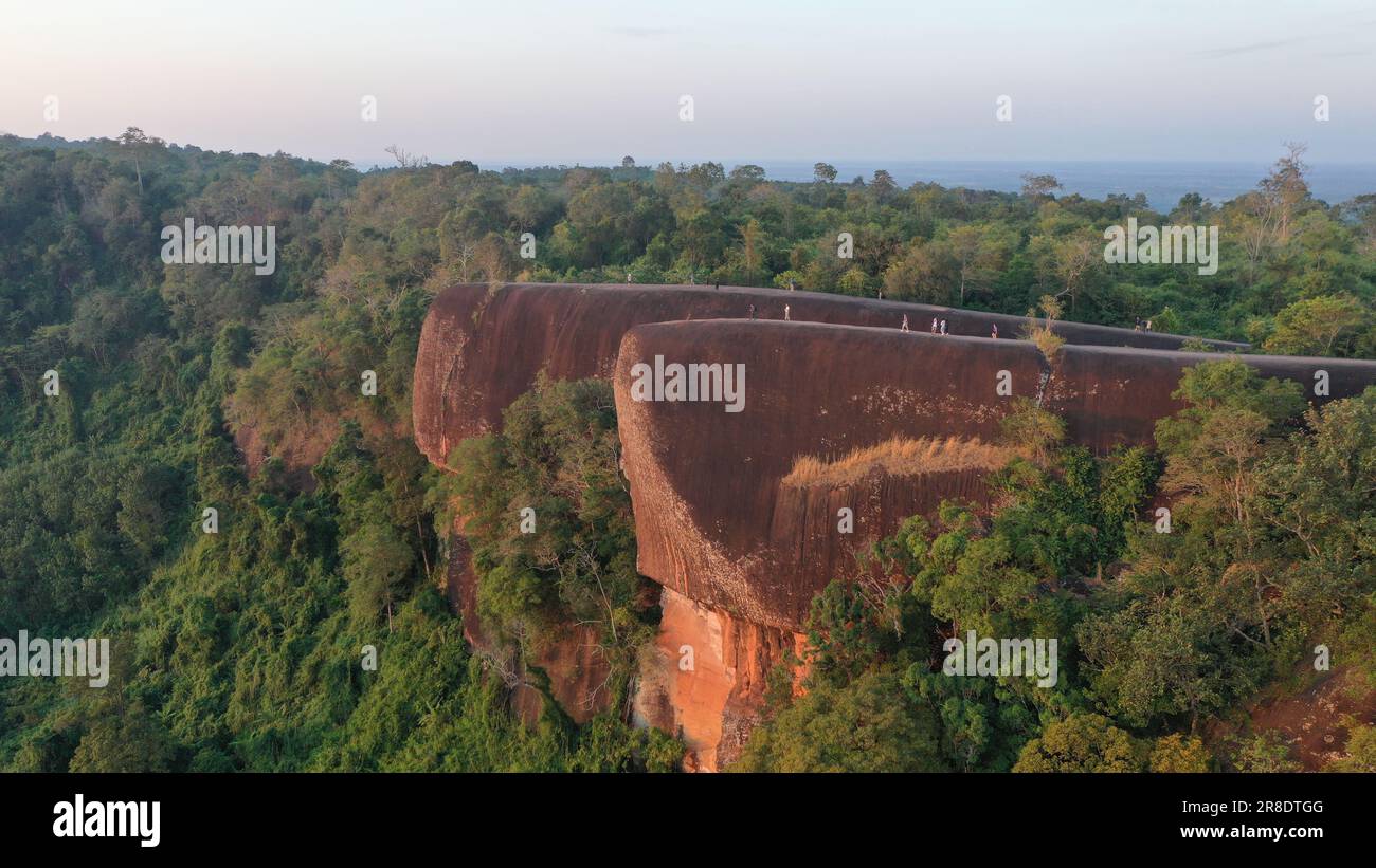 Beautiful aerial view of Hin Sam Wan, Three Whale Rock in Northeast ...