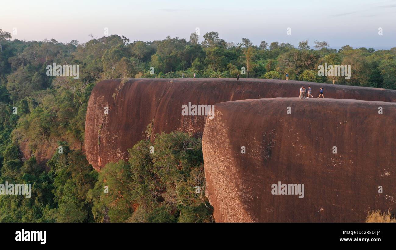 Beautiful aerial view of Hin Sam Wan, Three Whale Rock in Northeast ...