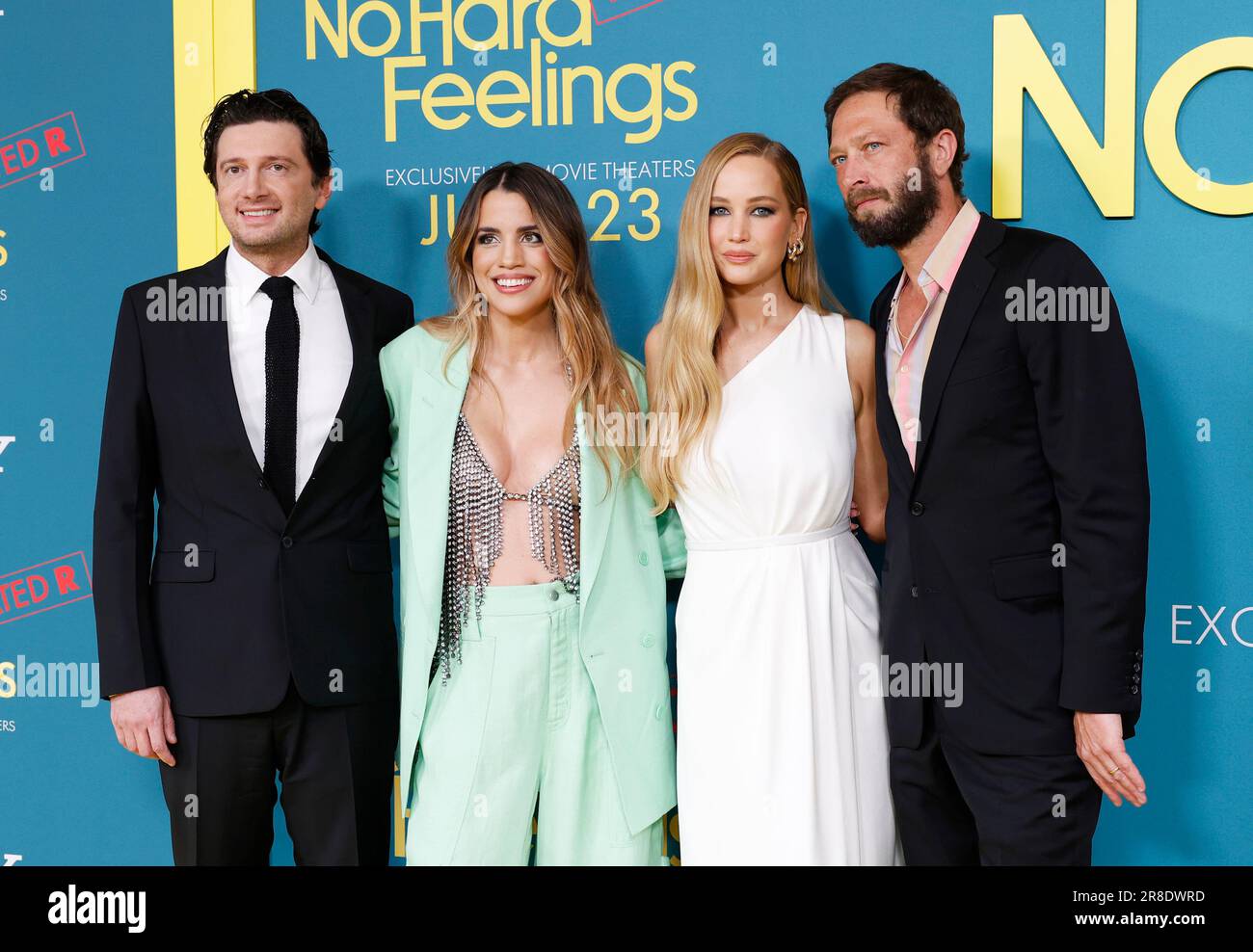 New York, United States. 20th June, 2023. Gene Stupnitsky, Natalie Morales, Jennifer Lawrence ...