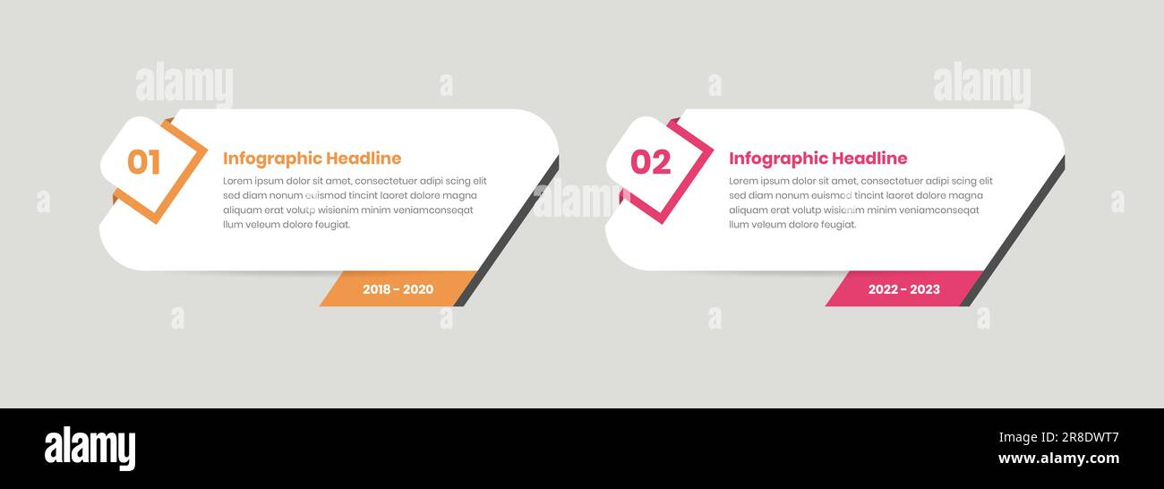 Simple steps infographic label presentation abstract card design Stock ...