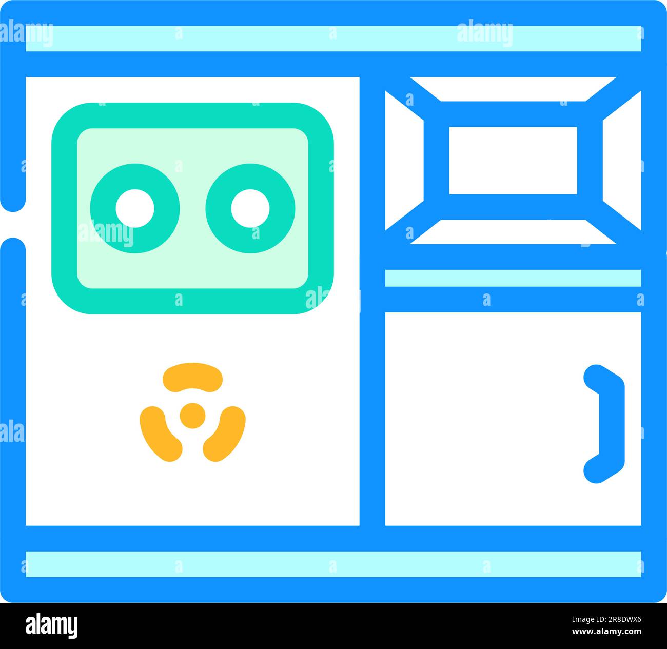nuclear medicine lab energy color icon vector illustration Stock Vector ...
