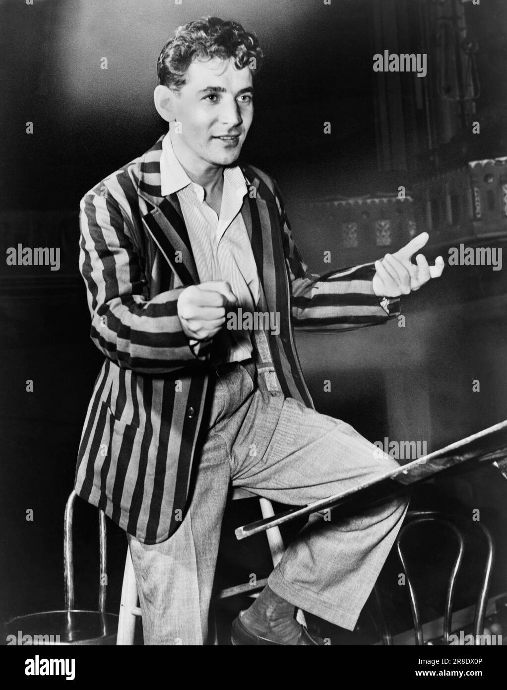 New York, New York: 1945 Leonard Bernstein, the twenty-seven year old ...