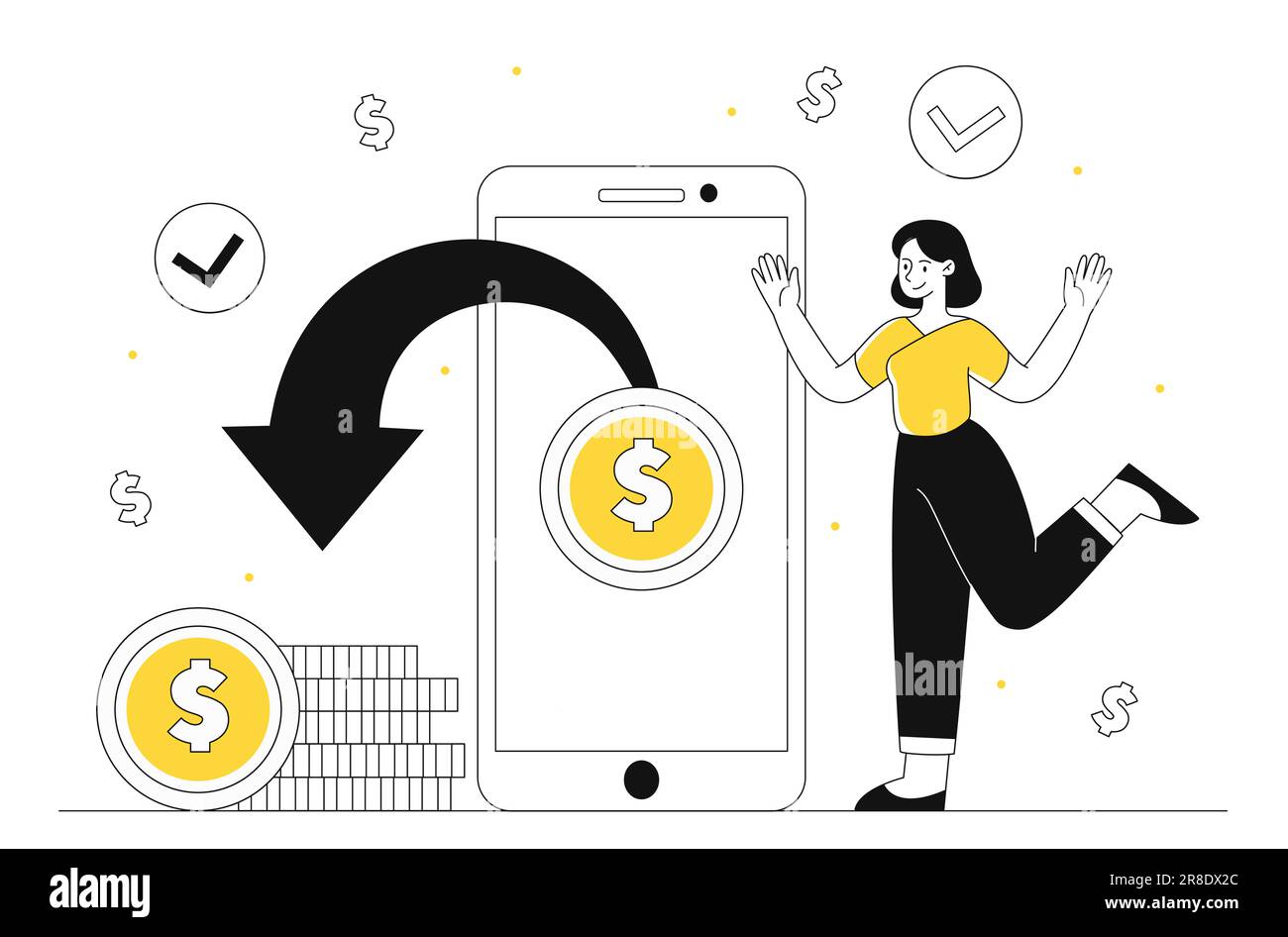 Bank credit transfers Stock Vector Images - Alamy