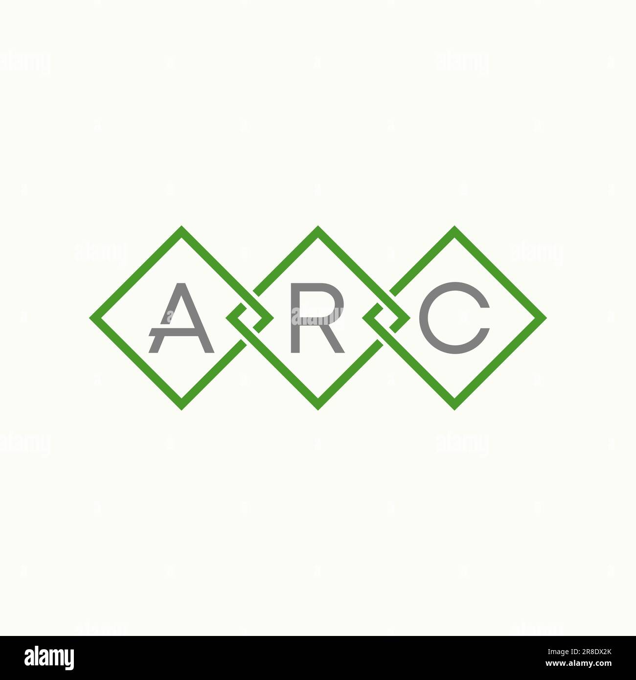 Logo design graphic concept creative abstract premium free vector stock ARC font with line ...