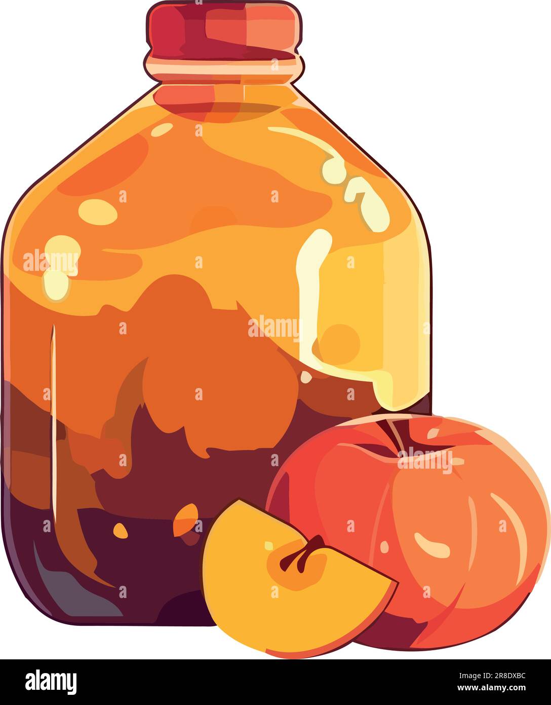 Fresh organic fruit preserves Stock Vector Images - Alamy
