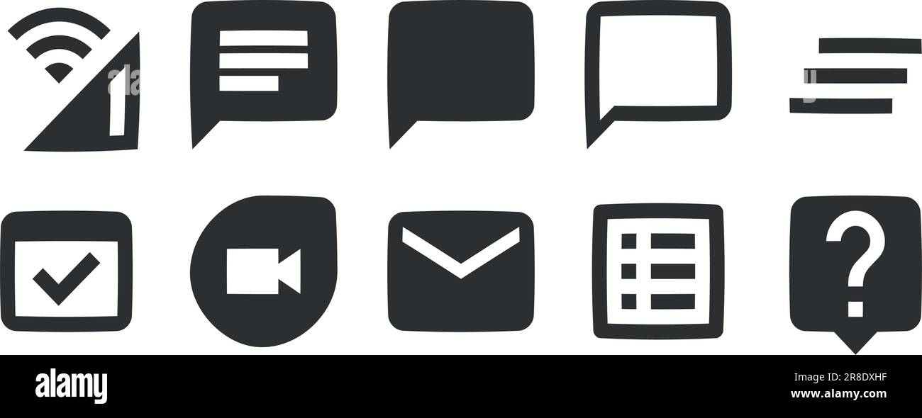 Set of 10 icons Text Editor. A set vector icons. Set Quality icon ...