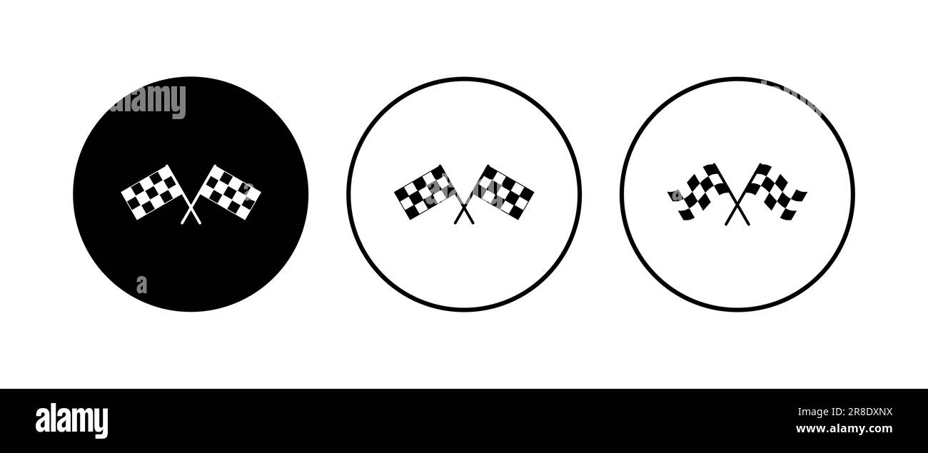 Racing flag icon set. race flag icon.Checkered racing flag icon Stock ...