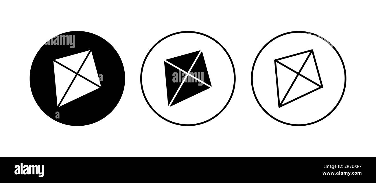 Kite icon set. kite vector icon Stock Vector Image & Art - Alamy