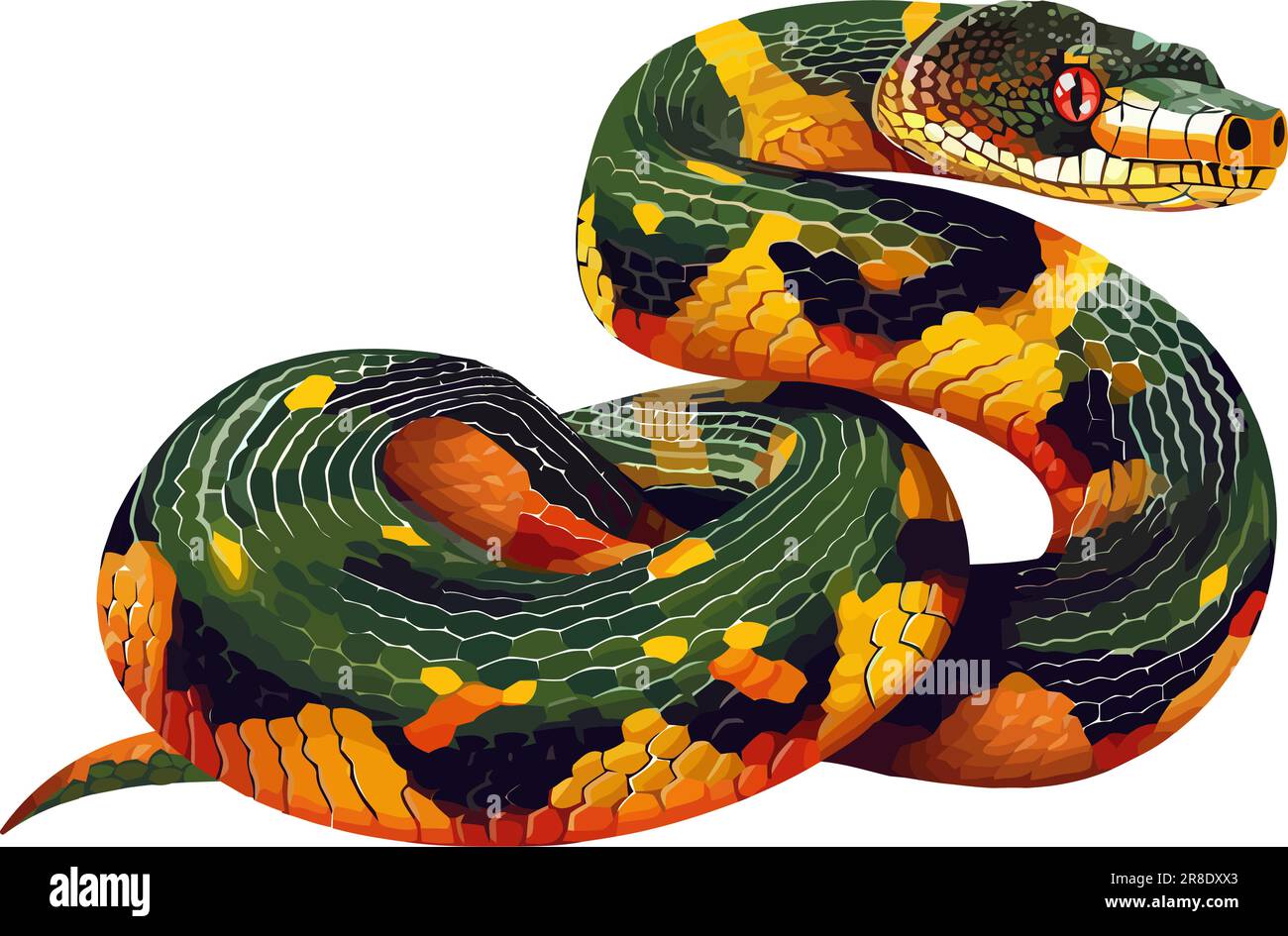Pit viper Stock Vector Images - Alamy