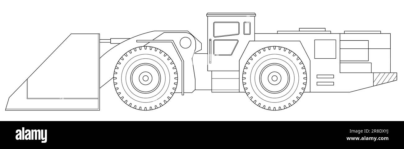 Underground loader, excavator. Equipment for high-mining industry ...