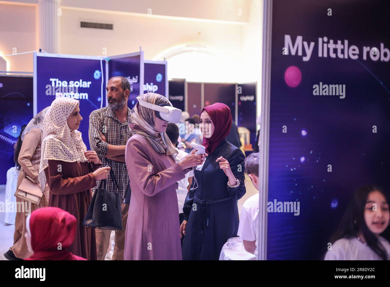 Gaza, Palestine. 20th June, 2023. Palestinians attend in a student ...