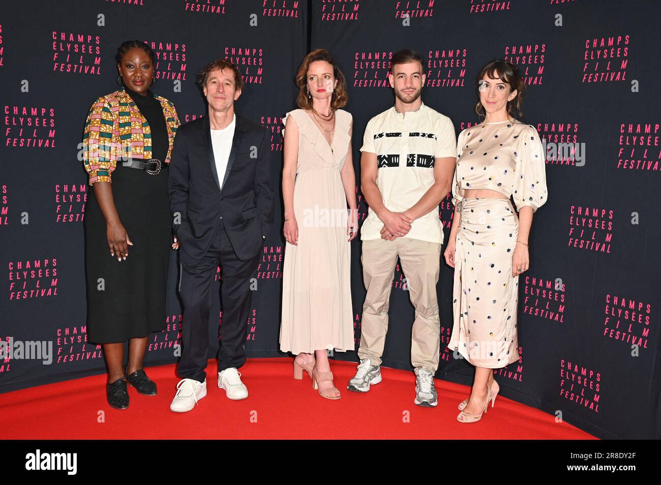 Paris, France. 20th June, 2023. Ellie Foumbi, Bertrand Bonello, Irene ...