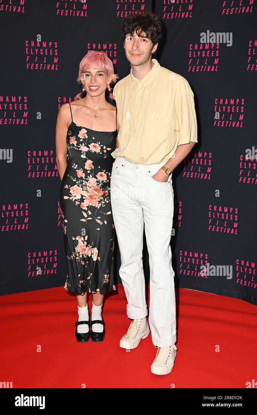 Paris, France. 20th June, 2023. Singer Flore Benguigui and her ...