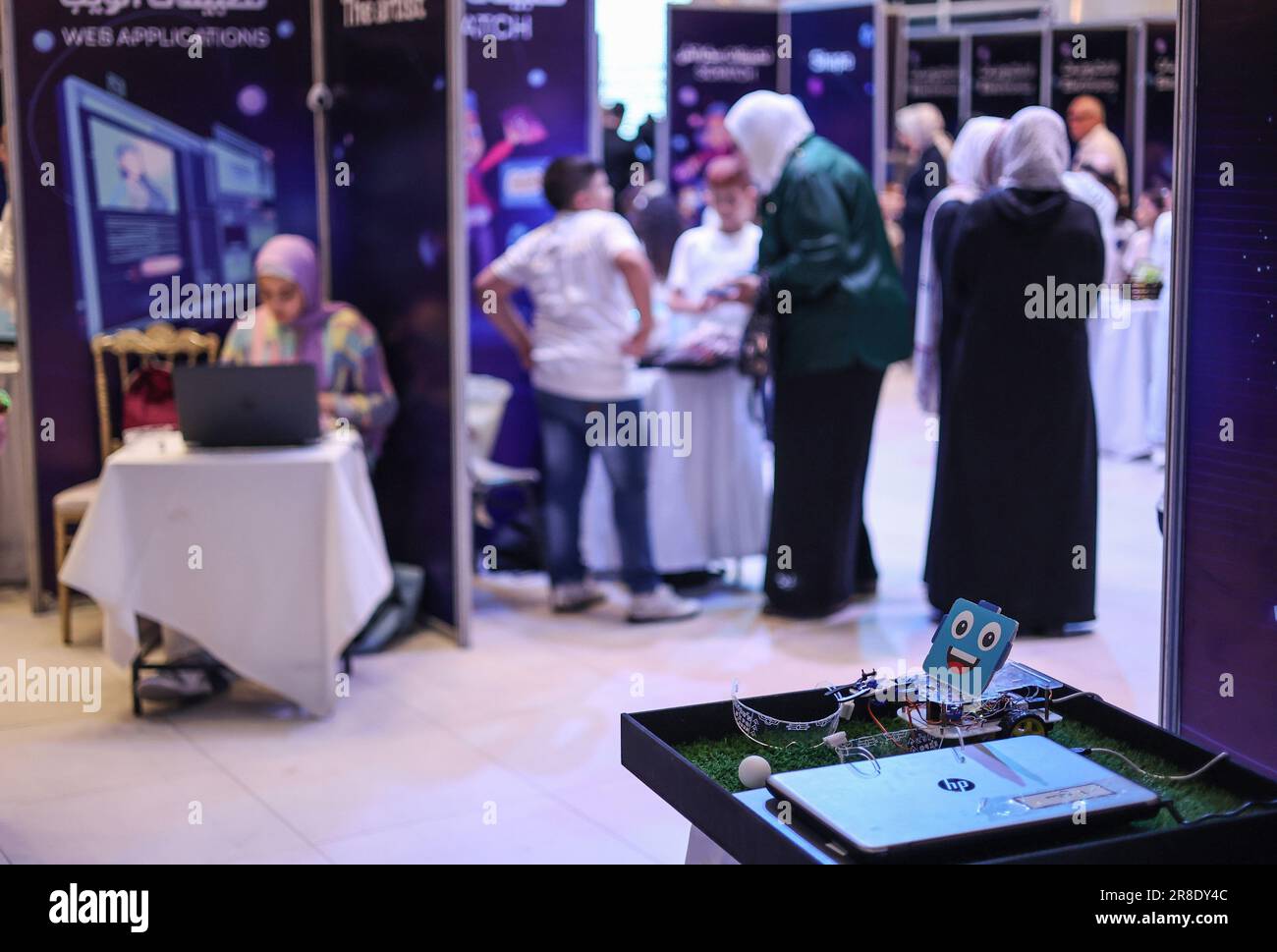 Gaza, Palestine. 20th June, 2023. Palestinians attend a student ...