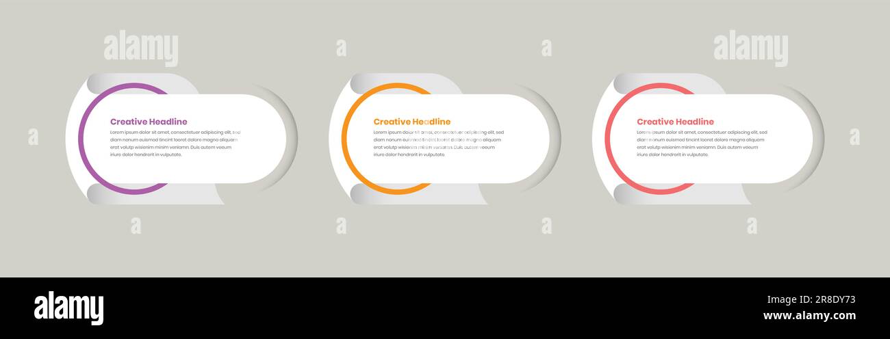 Simple professional business feature presentation infographic card ...